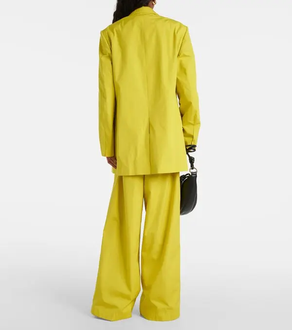 Dries Van Noten Oversized Cotton Poplin Blazer