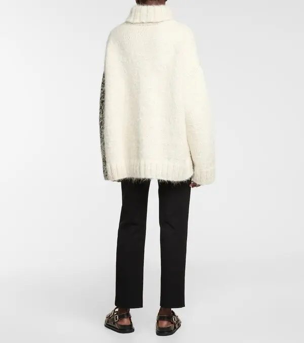 JOSEPH Intarsia Wool-blend Sweater