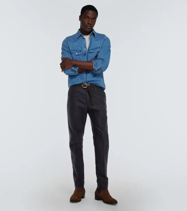 TOM FORD Straight Cotton Trousers