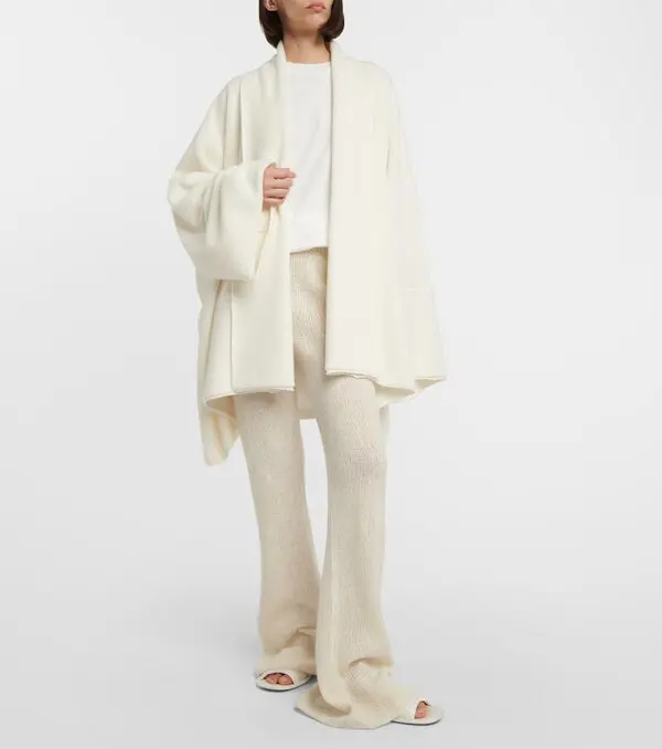 THE ROW Gregori Cashmere Flared Trousers