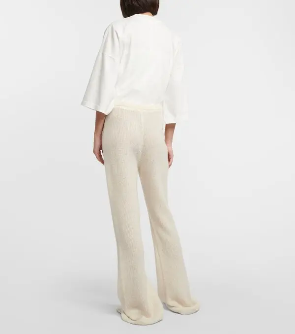 THE ROW Gregori Cashmere Flared Trousers
