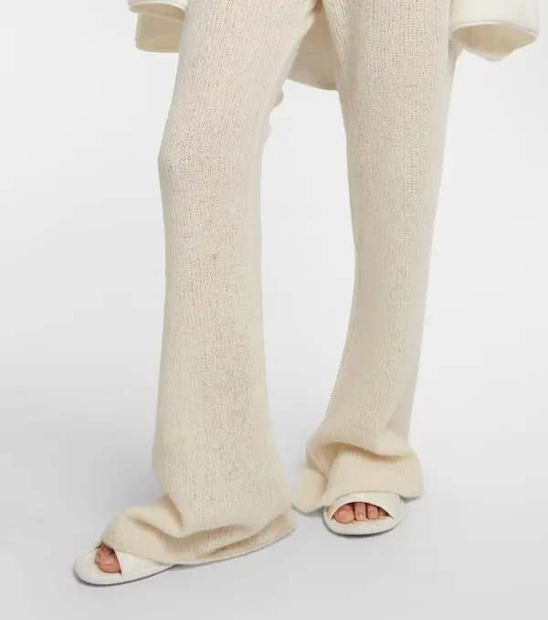 THE ROW Gregori Cashmere Flared Trousers