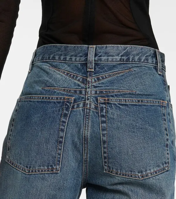 Alaïa Lover Low-rise Straight Jeans