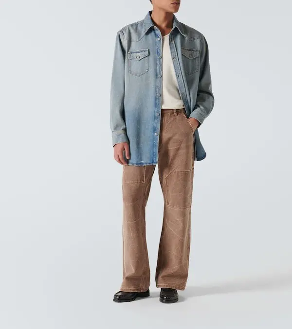 Acne Studios Distressed Denim Shirt
