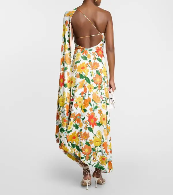 Stella McCartney Floral One-shoulder Gown
