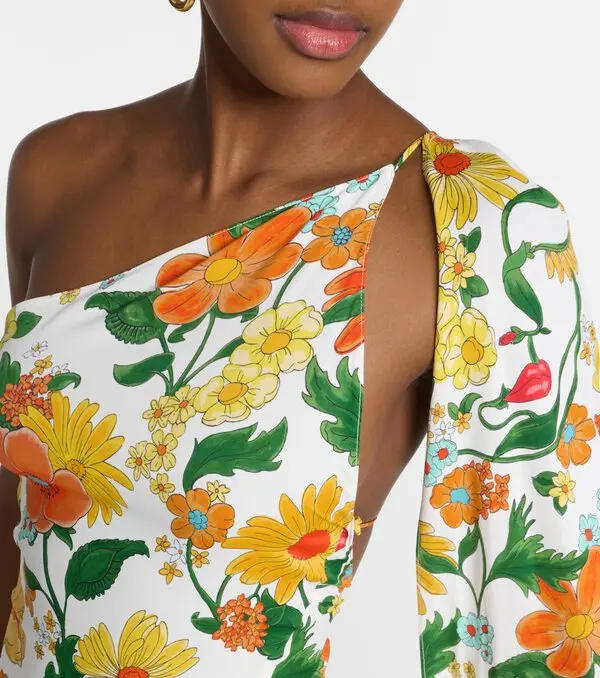 Stella McCartney Floral One-shoulder Gown
