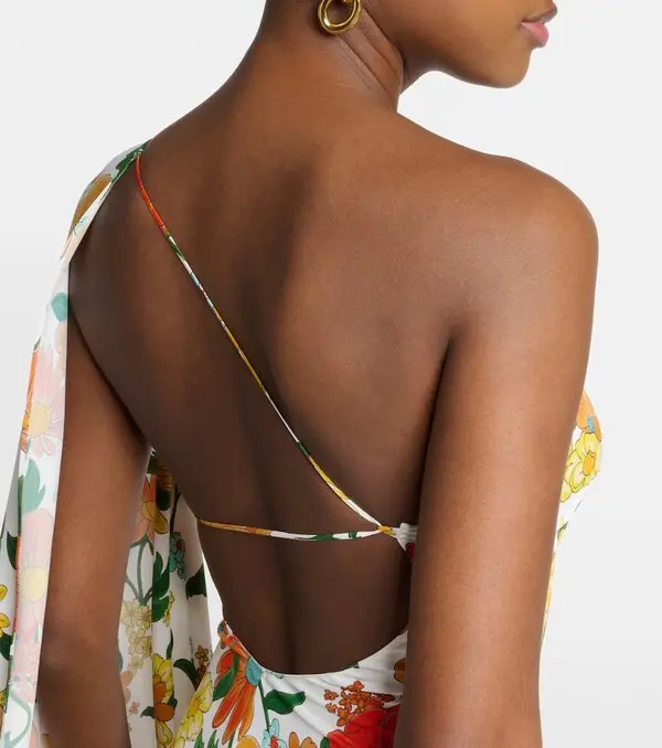 Stella McCartney Floral One-shoulder Gown