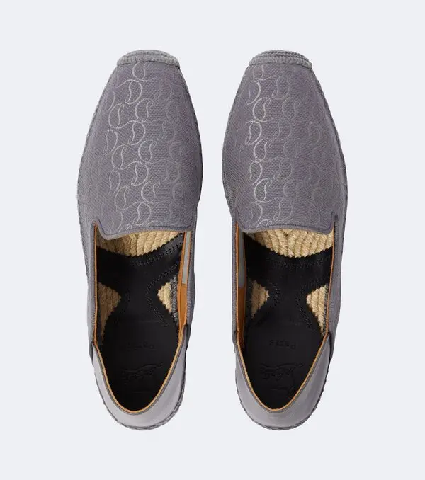 CHRISTIAN LOUBOUTIN Espadon Leather-trimmed Jacquard Espadrilles