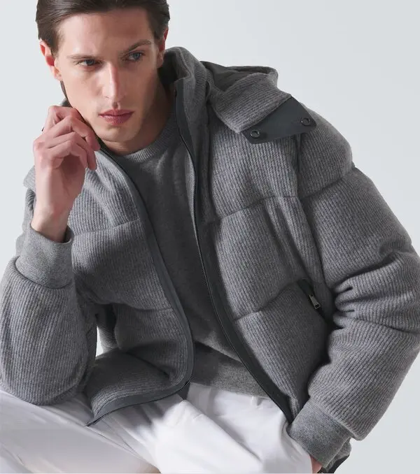 Zegna Cashmere Crew Neck Sweater - Grey