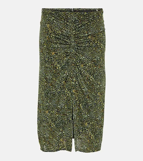 Isabel Marant Étoile Draped Jersey Midi Skirt