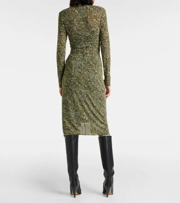 Isabel Marant Étoile Draped Jersey Midi Skirt
