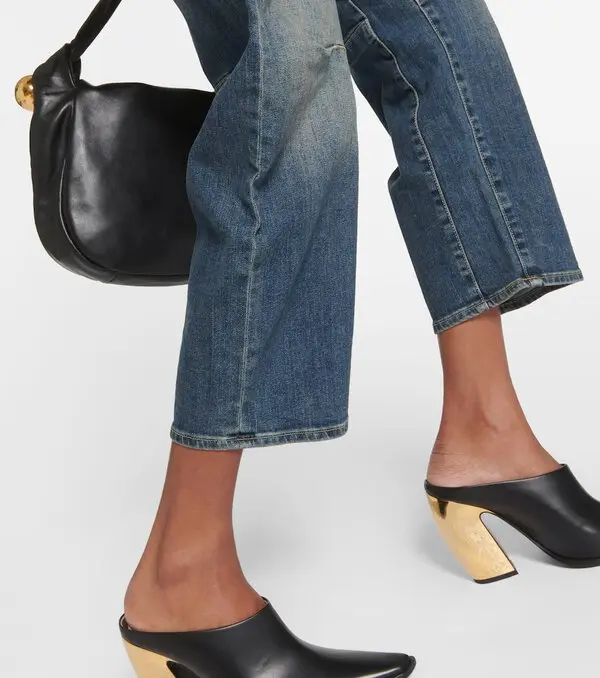 NILI LOTAN Shon High-rise Barrel-leg Jeans - Blue