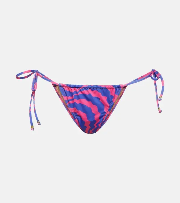 BANANHOT Bell Ruched Bikini Bottoms - Multicoloured