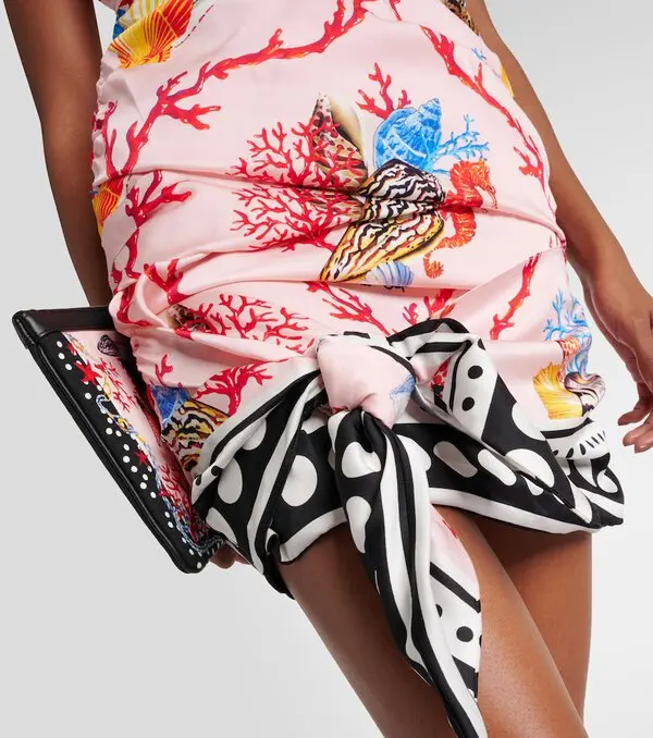 Dolce & Gabbana Capri Printed Silk-blend Mini Dress