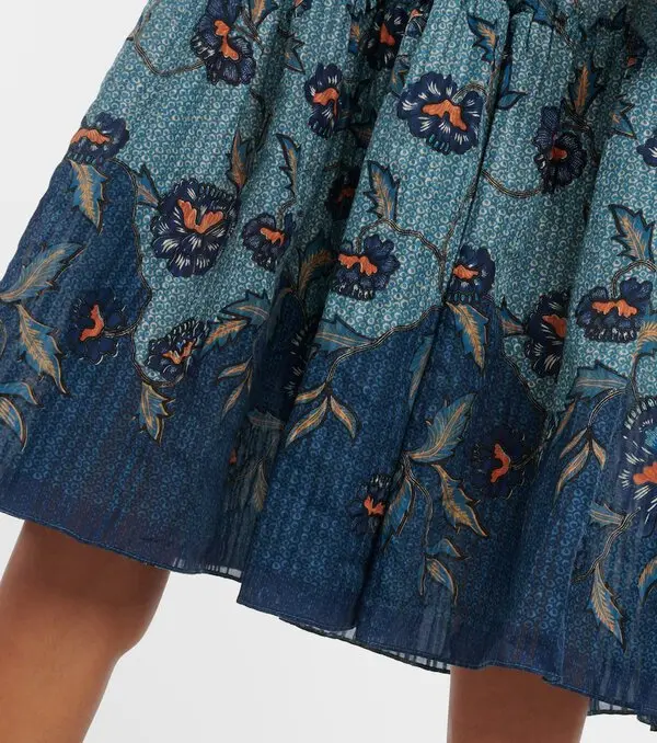 Ulla Johnson Eloisa Puff-sleeve Printed Cotton-blend Midi Dress