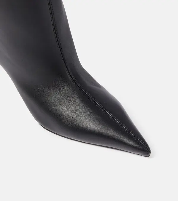 Amina Muaddi Fiona 60 Over-the-knee Leather Boots