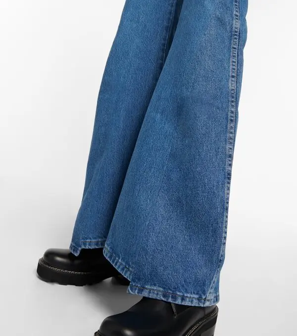 Gabriela Hearst Foster Patchwork Flared Jeans