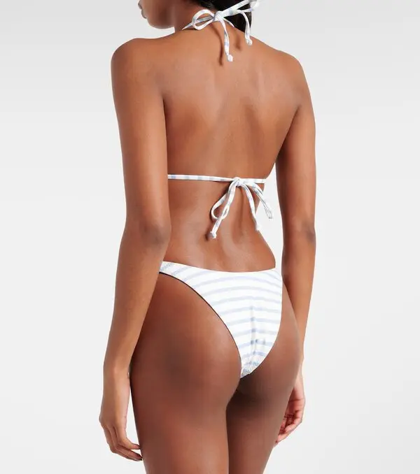 SAME Rose 90s Floral-appliqué Bikini Bottoms