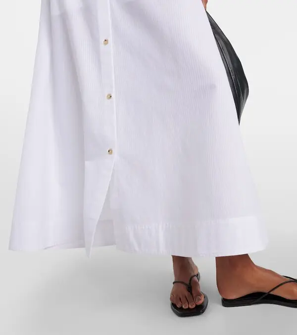 TOTEME High-rise Cotton Maxi Skirt