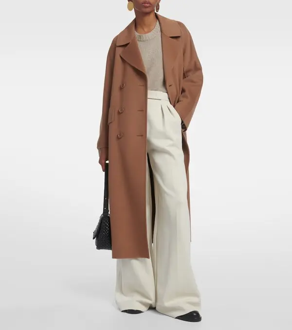 Max Mara Zinnia Jersey Wide-leg Trousers - Beige
