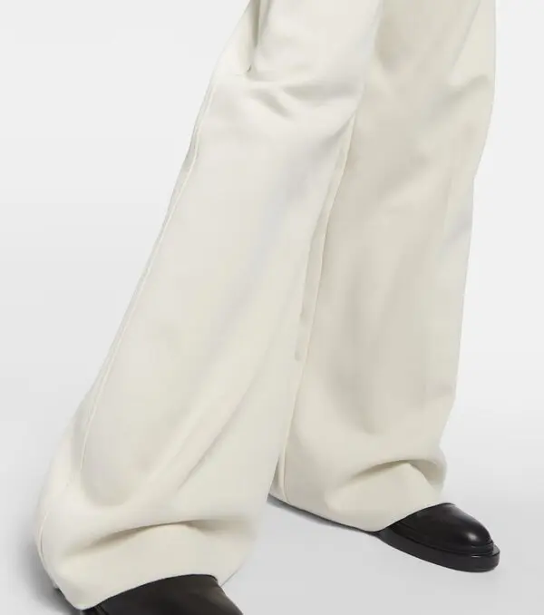 Max Mara Zinnia Jersey Wide-leg Trousers - Beige