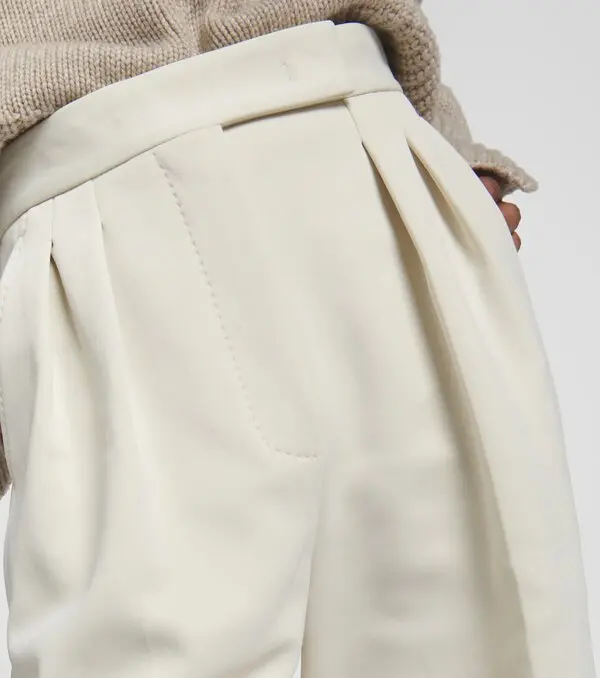 Max Mara Zinnia Jersey Wide-leg Trousers - Beige