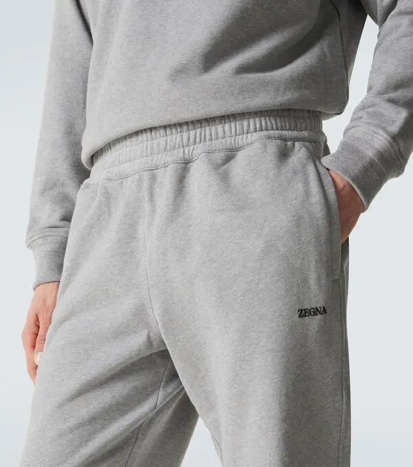 Zegna Logo Cotton Sweatpants