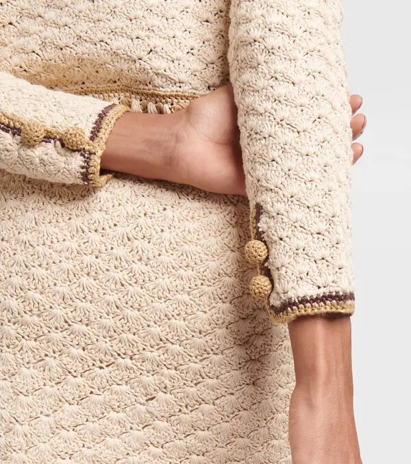 Tory Burch Cotton-blend Cardigan - White