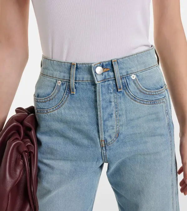 Veronica Beard Taylor High-rise Wide-leg Jeans