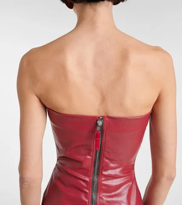 Rick Owens Coated Denim Corset Top