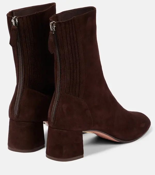 AQUAZZURA Saint Honoré Suede Ankle Boots