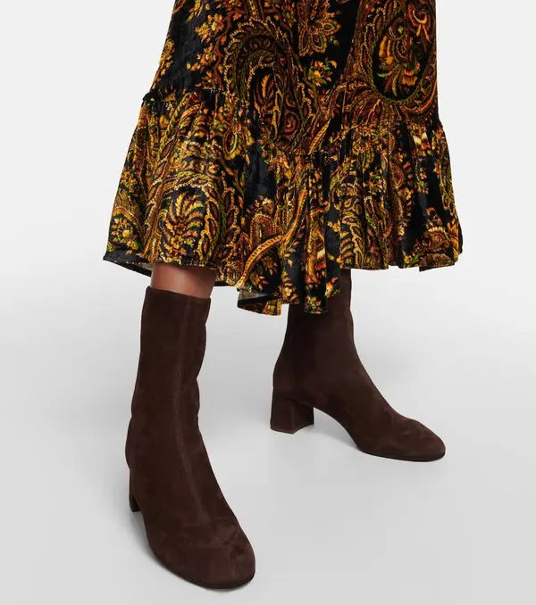 AQUAZZURA Saint Honoré Suede Ankle Boots