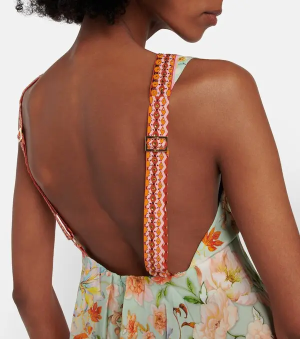 Camilla Embellished Silk Mini Dress