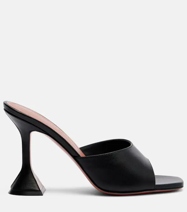 Amina Muaddi Lupita Leather Mules