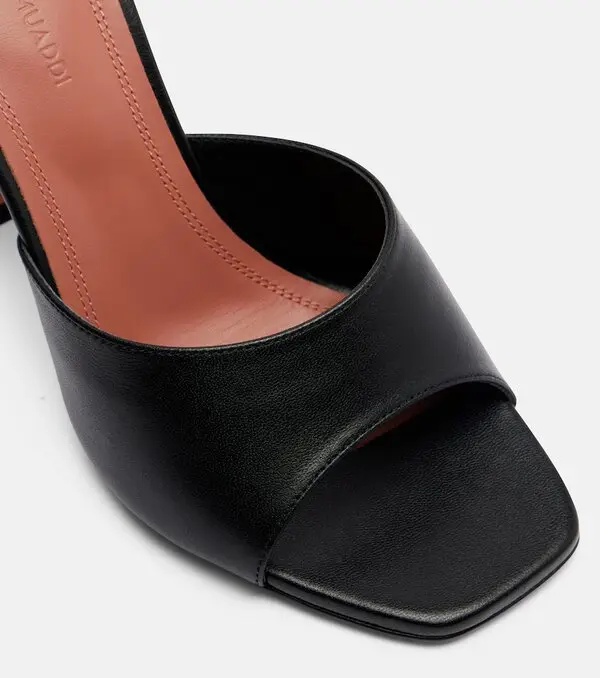 Amina Muaddi Lupita Leather Mules