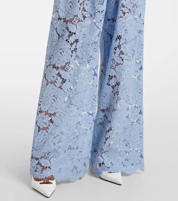 Dolce & Gabbana Lace Wide-leg Trousers
