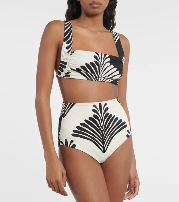 Johanna Ortiz Printed Bikini Top