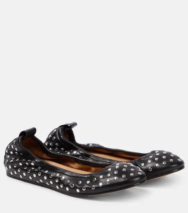 Isabel Marant Étoile Belna Embellished Ballet Flats - Black