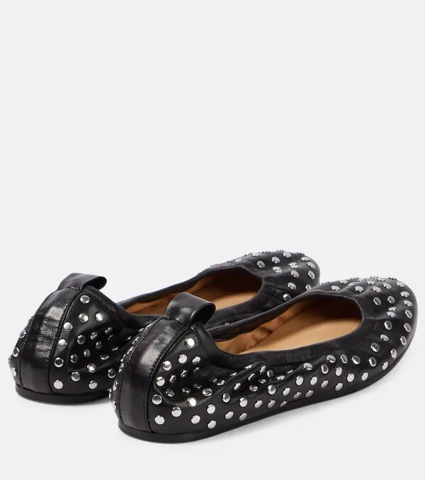Isabel Marant Étoile Belna Embellished Ballet Flats - Black