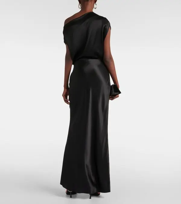 THE SEI Silk Maxi Skirt