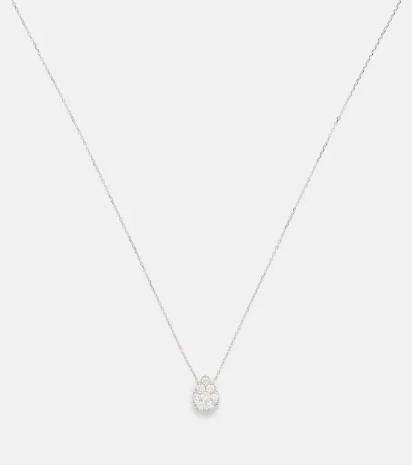 PERSEE Floating Diamond White Gold Necklace