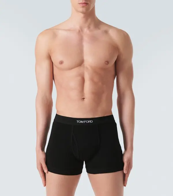 TOM FORD Stretch-cotton Boxer Briefs - Black