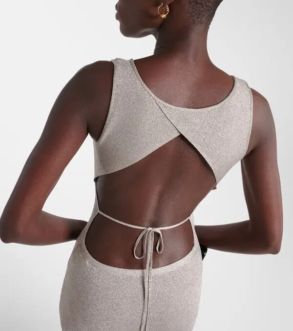 TOM FORD Metallic Knit Maxi Dress