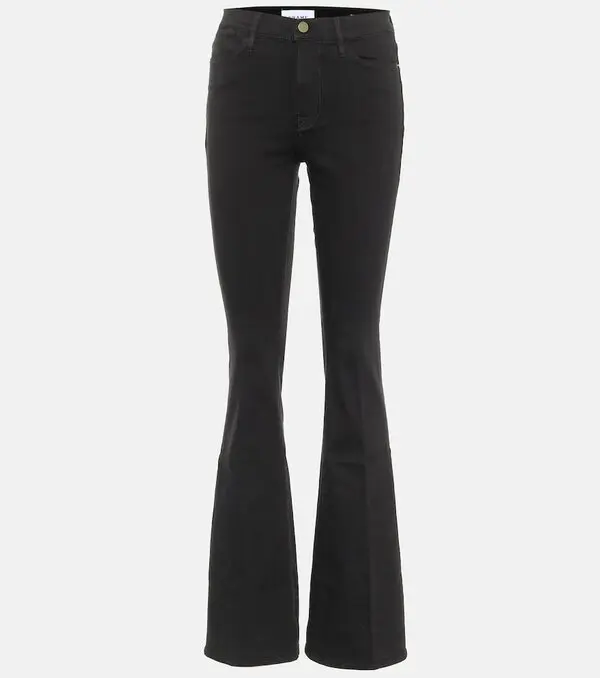FRAME Le High Flare Jeans - Black