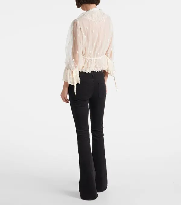 FRAME Le High Flare Jeans - Black