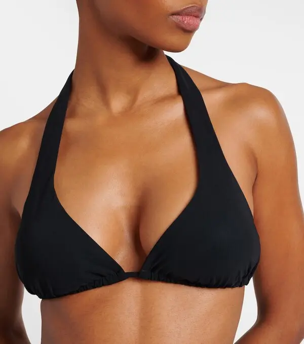 Dolce & Gabbana Halterneck Bikini Top - Black