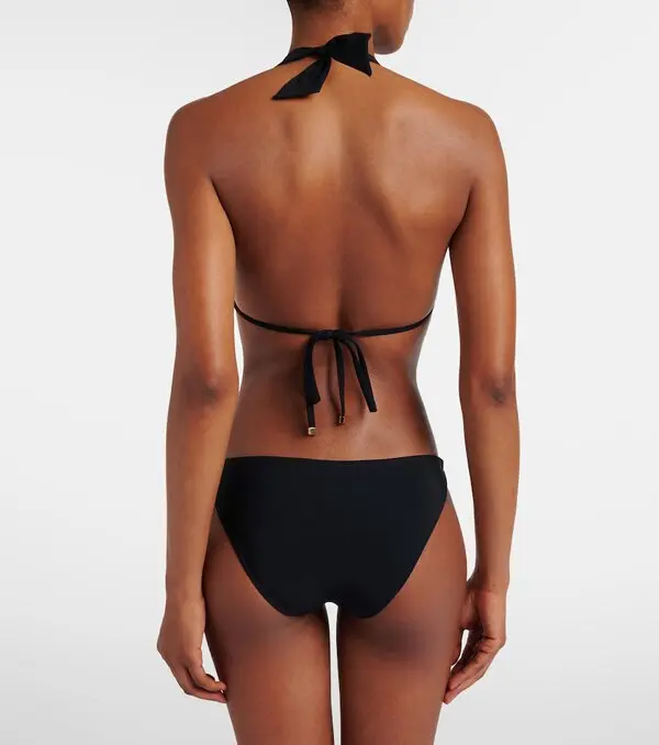 Dolce & Gabbana Halterneck Bikini Top - Black