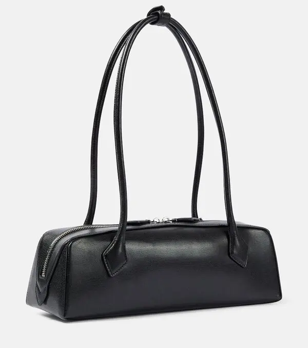 Alaïa Le Teckel Leather Shoulder Bag - Black
