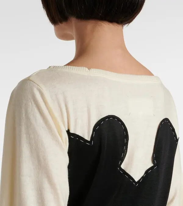 MAISON MARGIELA Spliced Gathered Jersey Midi Dress