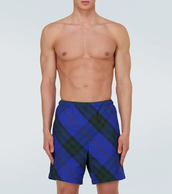 Burberry Check Swim Trunks
